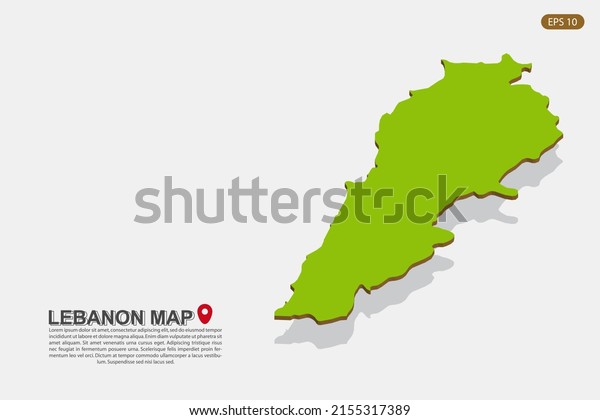 Lebanon Map World Map International Vector Stock Vector (Royalty Free ...