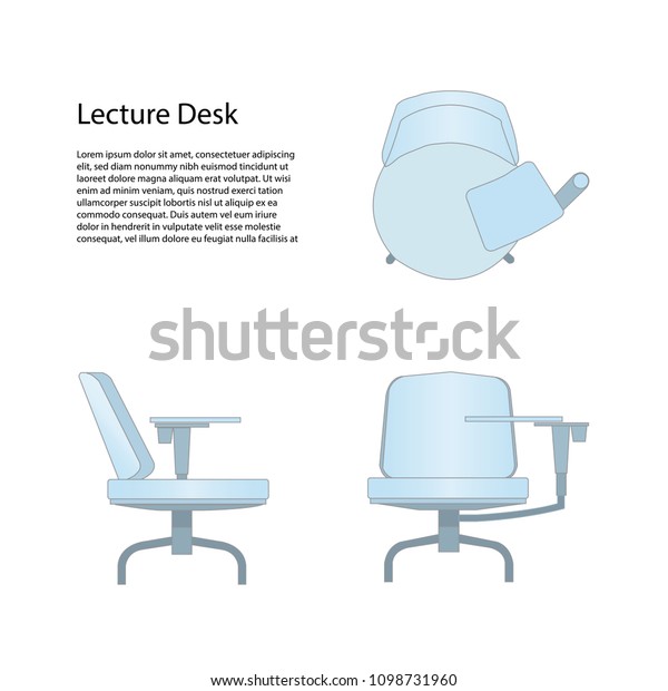 Lecture Desk Icon Stock Vector (Royalty Free) 1098731960 | Shutterstock
