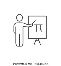 Lecture Math Mathematics Icons Symbol Vector Stock Vector (Royalty Free ...