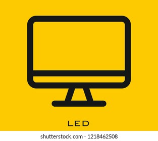 Led Icon Signs Stock Vector (Royalty Free) 1218462508 | Shutterstock