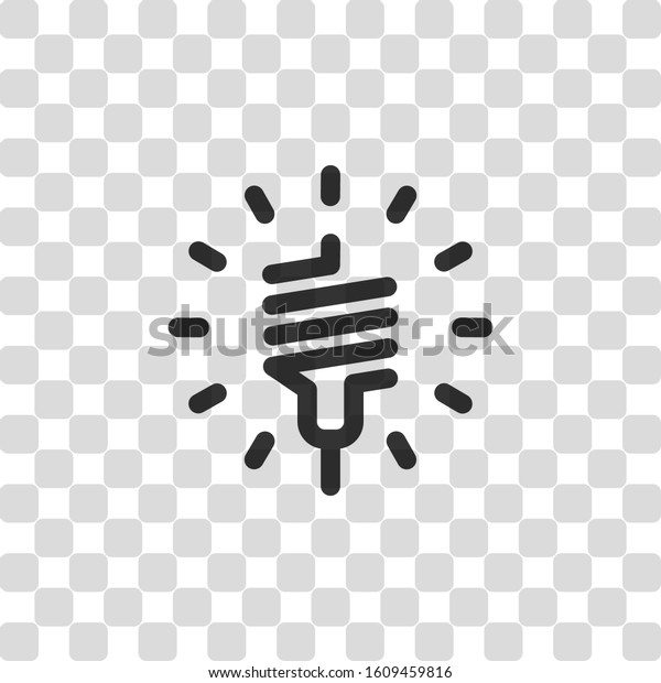 Led Lamp Icon Black Symbol On Stock Vector (Royalty Free) 1609459816 ...