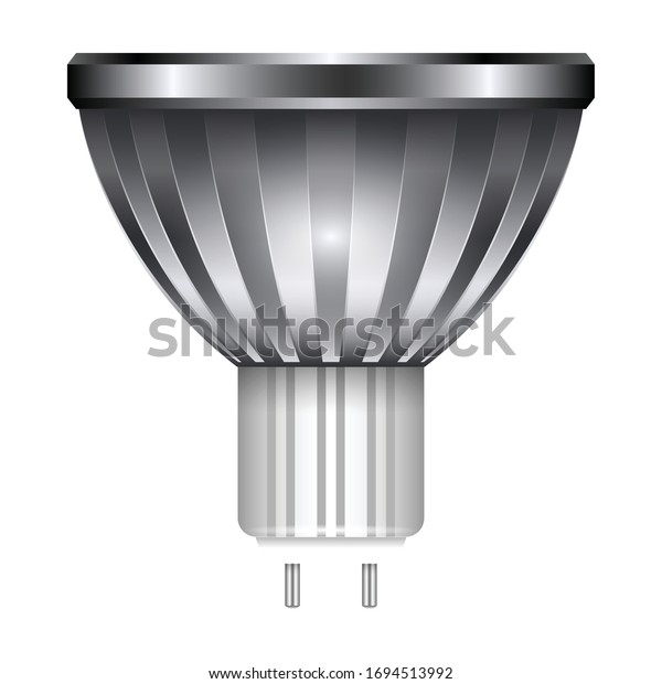 Led Light Bulb Vector Icon Realistic Stock Vector (Royalty Free ...