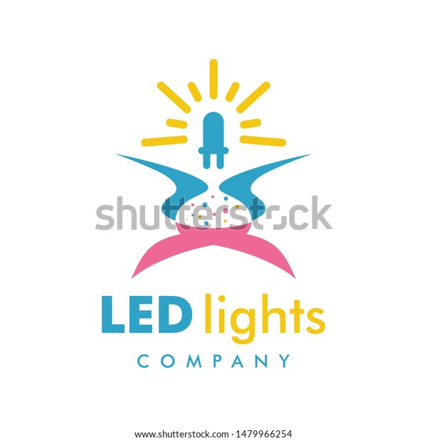 Led Light Industrial Logo Design Stock Vector (Royalty Free) 1479966254 ...