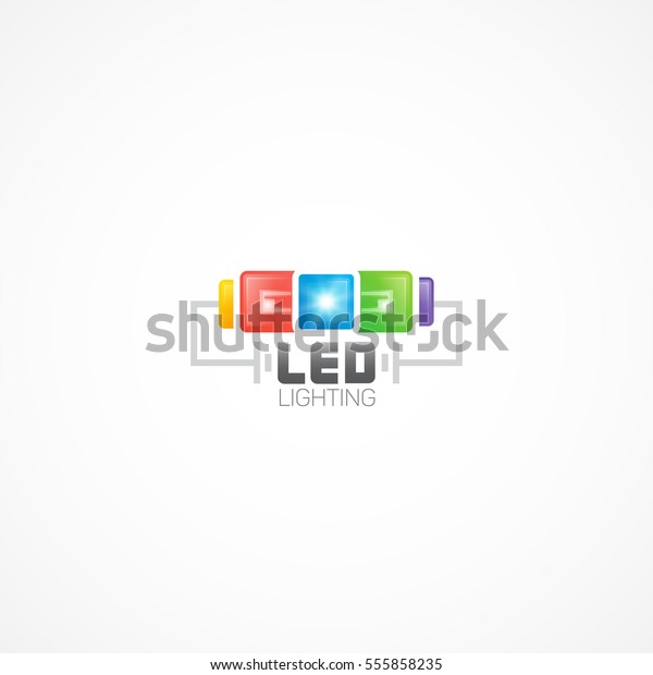 Led Logo Stock Vector (Royalty Free) 555858235