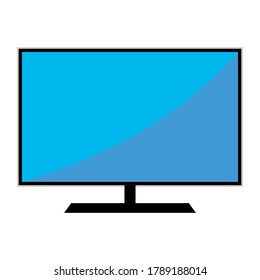 Led Tv Vector Illustration White Background Stock Vector (Royalty Free ...