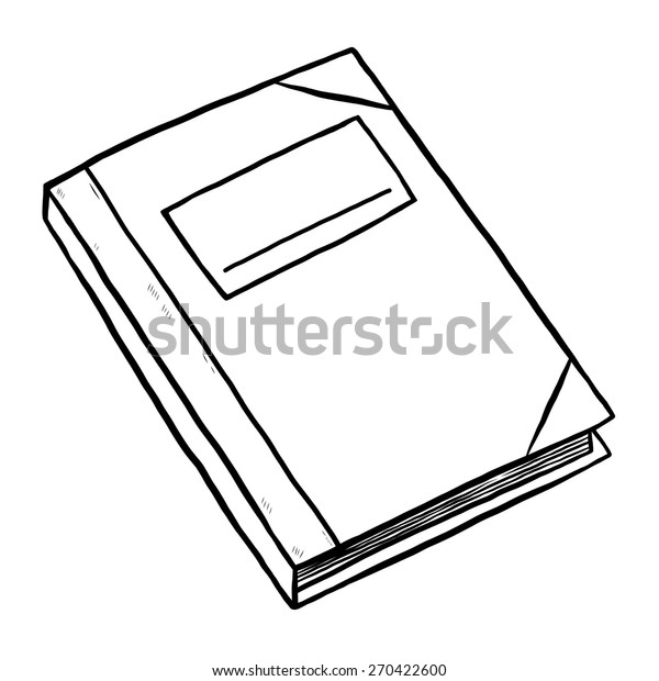 Ledger Notebook Cartoon Vector Illustration Black 库存矢量图（免版税）270422600 ...