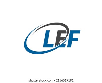 Lef Letter Creative Modern Elegant Swoosh Stock Vector (Royalty Free ...