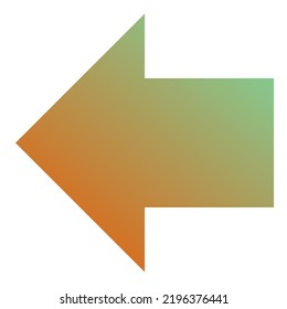 Left Arrow Icon Gradient Vector Stock Vector (Royalty Free) 2196376441 ...