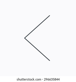 Left Arrow Icon Previous Sign Back Stock Vector (Royalty Free ...