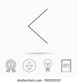 Left Arrow Icon Previous Sign Back Stock Vector (Royalty Free ...