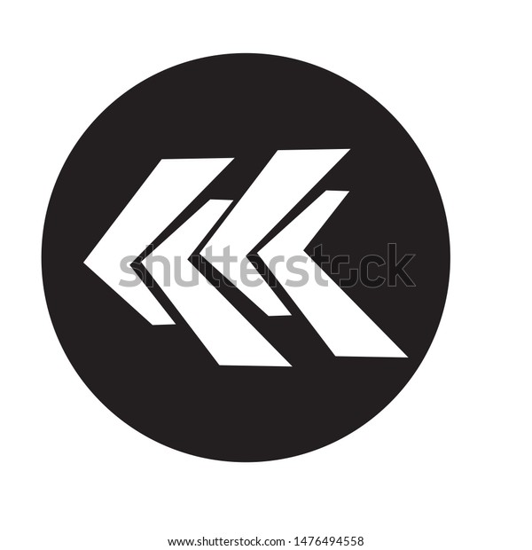 Left Arrow Logo Vector Illustration Stock Vector (Royalty Free ...