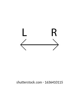 Left Arrow Right Letter L R Stock Vector (Royalty Free) 1636410115 ...