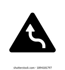 1,116 Double bend sign icon Images, Stock Photos & Vectors | Shutterstock