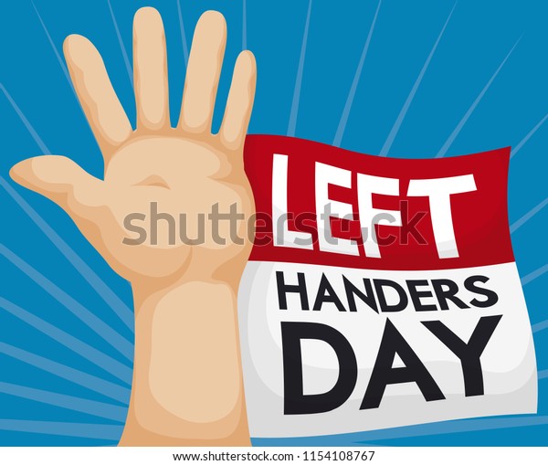 Left Hand Wide Open High Looseleaf Stock Vector (Royalty Free ...