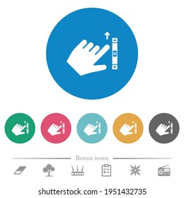Left Handed Scroll Gesture Flat White Stock Vector (Royalty Free ...