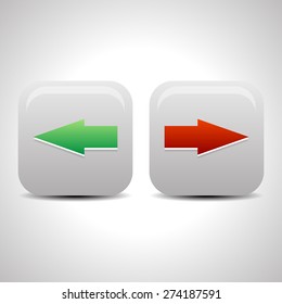 Left Right Arrow Icons Buttons 스톡 벡터(로열티 프리) 279136562 | Shutterstock