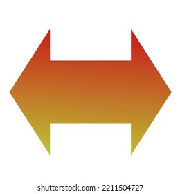 Left Right Arrow Icon Gradient Vector Stock Vector (Royalty Free ...