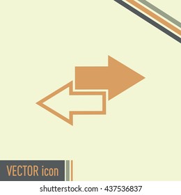 Left Right Arrows Icon Arrows Symbol Stock Vector (Royalty Free) 579608359