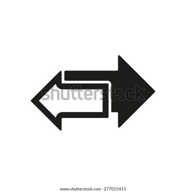 Left Right Arrows Icon Arrows Symbol Stock Vector (Royalty Free) 277015415