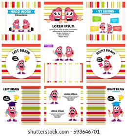 Left Right Brain Activity Brain Cartoon Stock Vector (Royalty Free ...