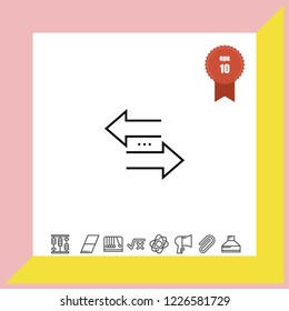 Left Right Icon Vector Stock Vector (Royalty Free) 1225864984