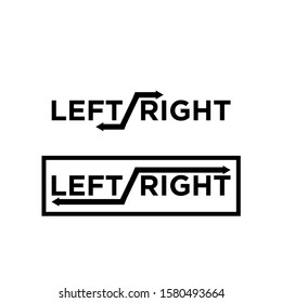 Left Right Logo Icon Design Stock Vector (Royalty Free) 1580493664 ...