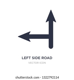 Left Side Road Icon On White Stock Vector (Royalty Free) 1322792114 ...