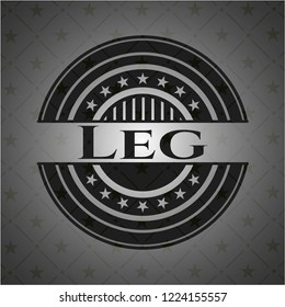Leg Dark Icon Emblem Stock Vector (Royalty Free) 1224155557 | Shutterstock