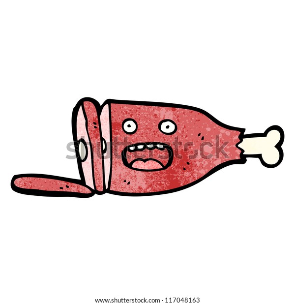 Leg Ham Cartoon Stock Vector (Royalty Free) 117048163