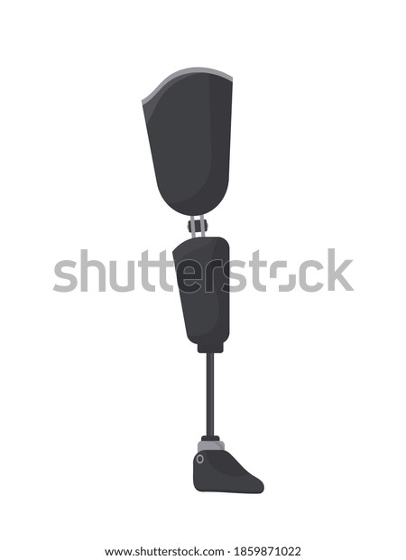 Leg Implant Human Leg Prosthesis Isolated Stock Vector (Royalty Free ...