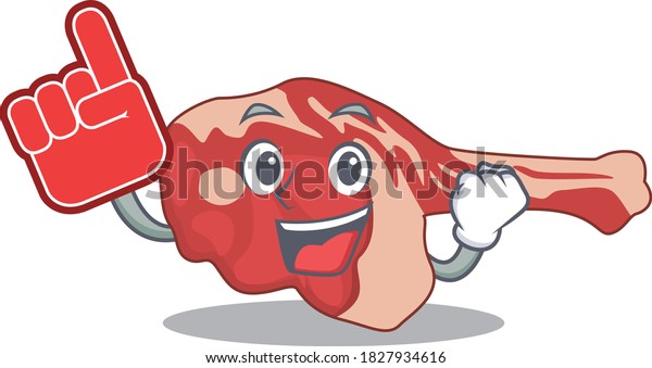 Leg Lamb Cartoon Drawing Character Design Stock Vector (Royalty Free ...