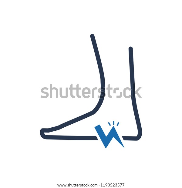 Leg Pain Icon Stock Vector (Royalty Free) 1190523577 | Shutterstock