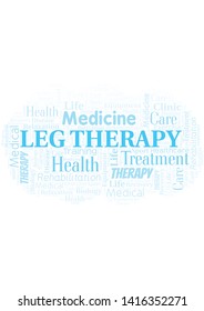 Leg Therapy Word Cloud Wordcloud Made Stock Vector (Royalty Free ...