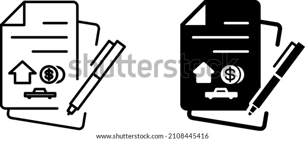 Legacy Icons Vector Line Illustration Stock Vector (Royalty Free ...