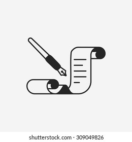 Legal Document Icon Stock Vector (Royalty Free) 309049826