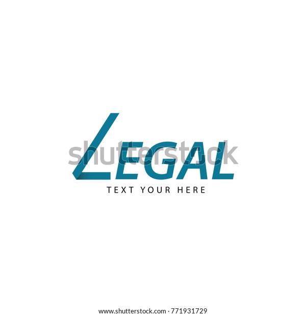 Legal Logo Vector Template Design Stock Vector (Royalty Free) 771931729