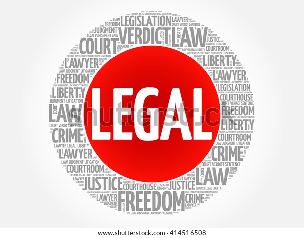 Legal Word Cloud Concept Stock Vector (Royalty Free) 414516508 ...