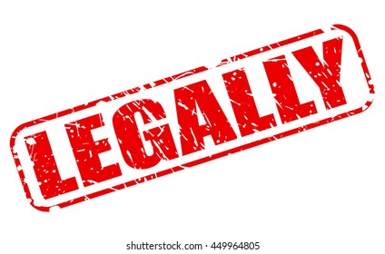 Legally Red Stamp Text On White Stock Vector (Royalty Free) 449964805 ...