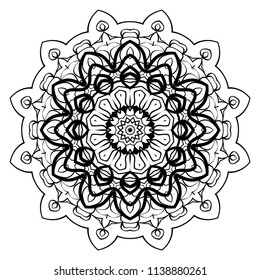 Legend Vector Mandala Floral Mandala Oriental Stock Vector (Royalty ...