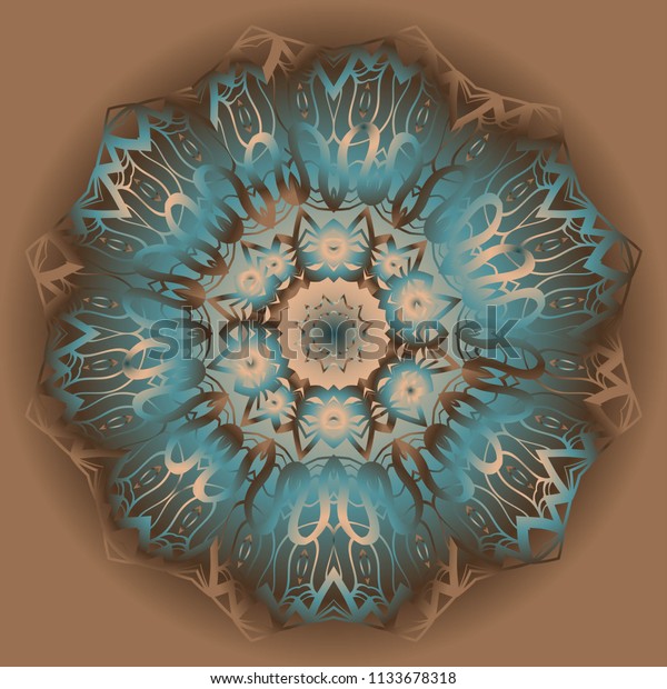 Legend Vector Mandala Floral Mandala Oriental Stock Vector (Royalty ...
