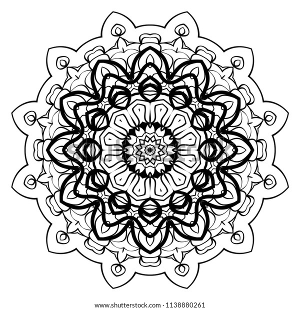 Legend Vector Mandala Floral Mandala Oriental Stock Vector (Royalty ...