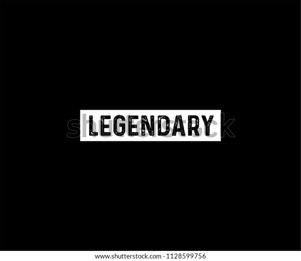 Legendary Sign Logo Stock Vector (Royalty Free) 1128599756 | Shutterstock