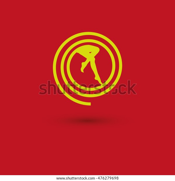 Legs Emblem Logo Stock Vector (Royalty Free) 476279698
