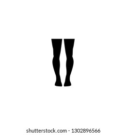 Human Leg Icon Stock Vector (Royalty Free) 592338407