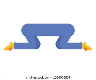 Legs Monster Four Legs Isolated Vector Stock Vector (Royalty Free ...