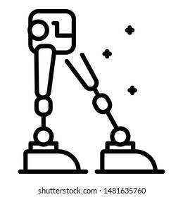 Legs Robot Icon Outline Legs Robot Stock Vector (Royalty Free) 1481635760