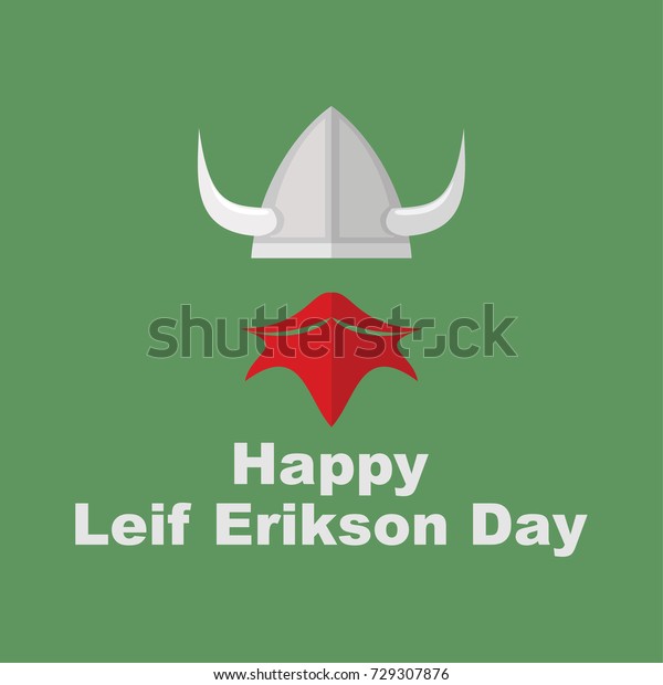Leif Erikson Day Vector Illustration Stock Vector (Royalty Free ...