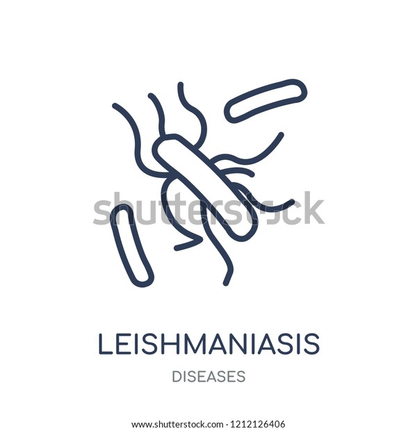Leishmaniasis Icon Leishmaniasis Linear Symbol Design Stock Vector ...
