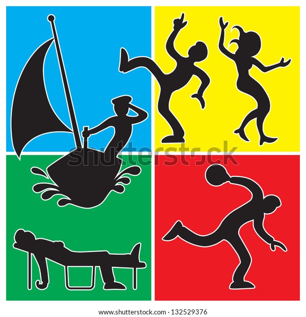 Leisure Activities Stock Vector (Royalty Free) 132529376