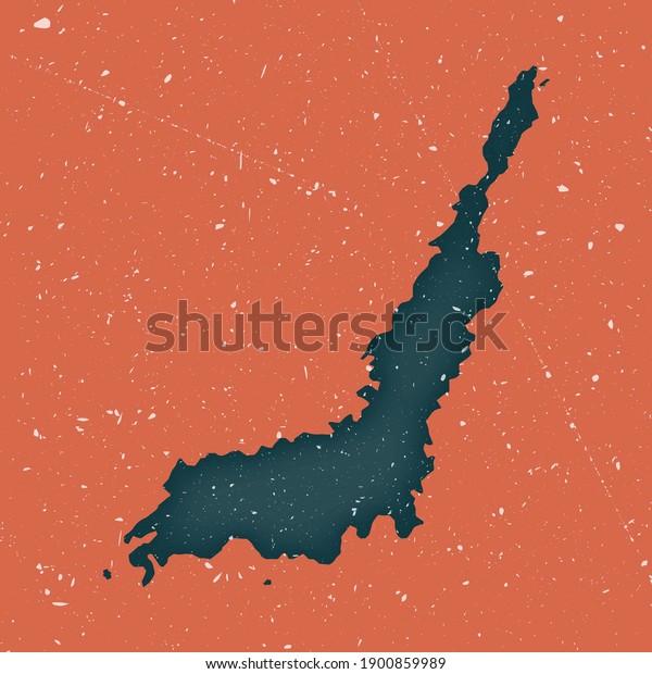 Lembeh Vintage Map Grunge Map Island Stock Vector (Royalty Free ...